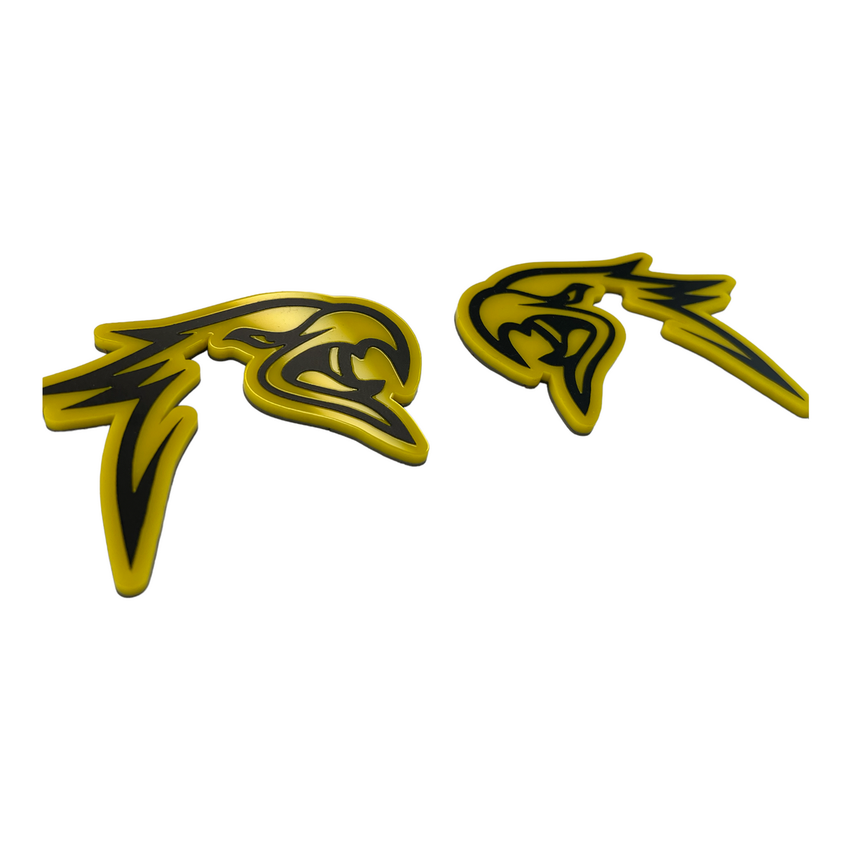 2 Factotum HELLHAWK border Emblems fits Jeep Trackhawk Grand Cherokee ...