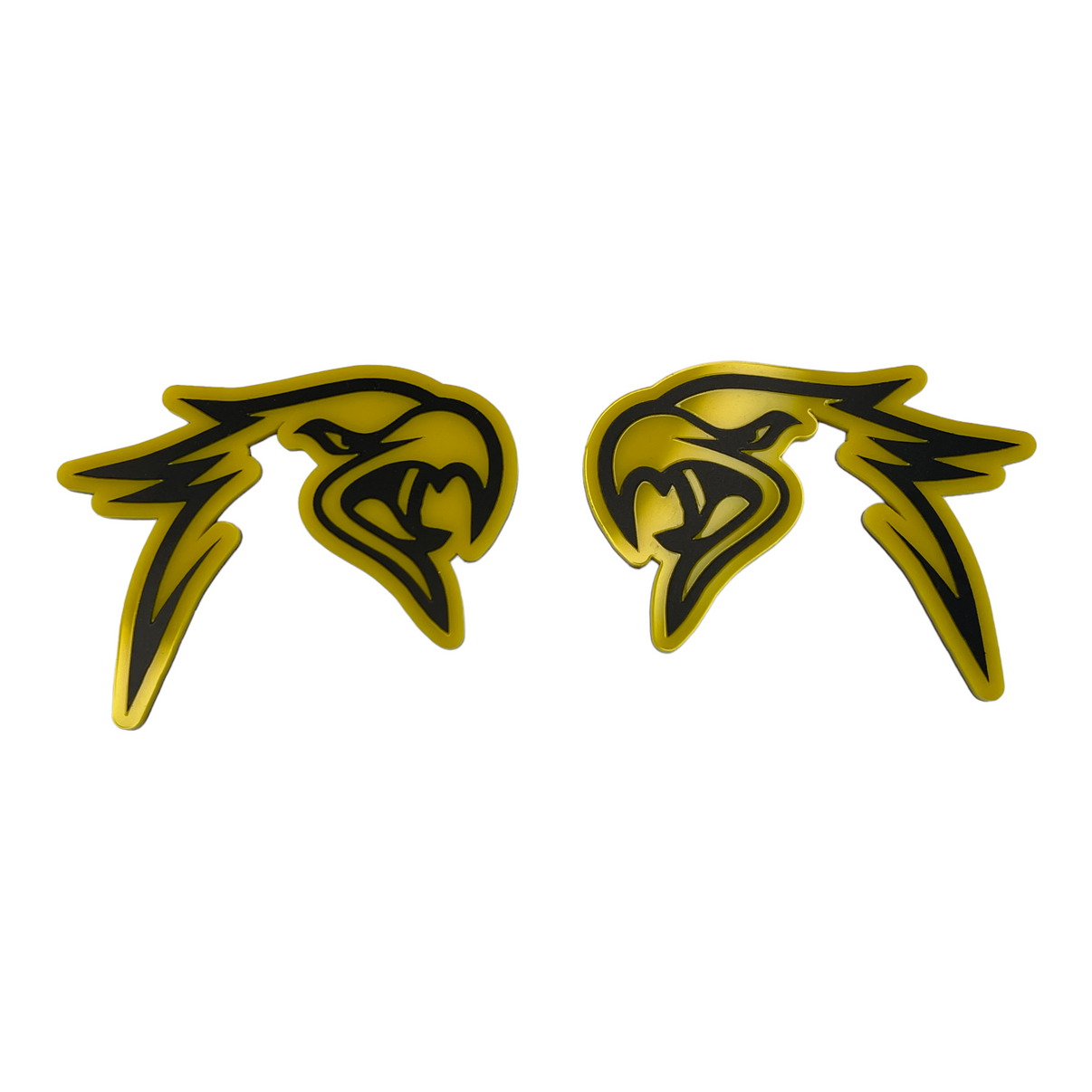 2 Factotum HELLHAWK border Emblems fits Jeep Trackhawk Grand Cherokee ...